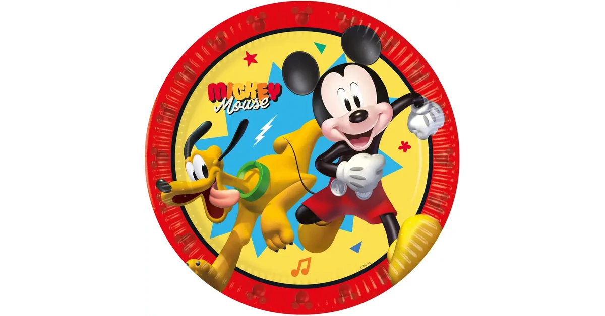 Mickey egér papírtányér és Disney party kellék – MoziShop.hu