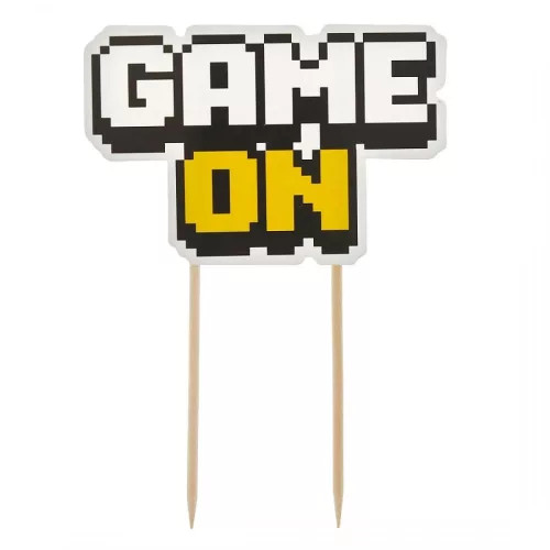 Gaming torta dekoráció 14,5 cm-es - Game On - MoziShop.hu