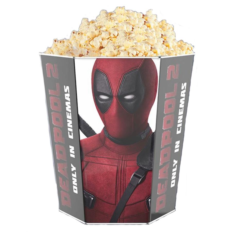 Fém popcorn vödrök, Deadpool 2 dombornyomott popcorn vödör, 1.990 Ft
